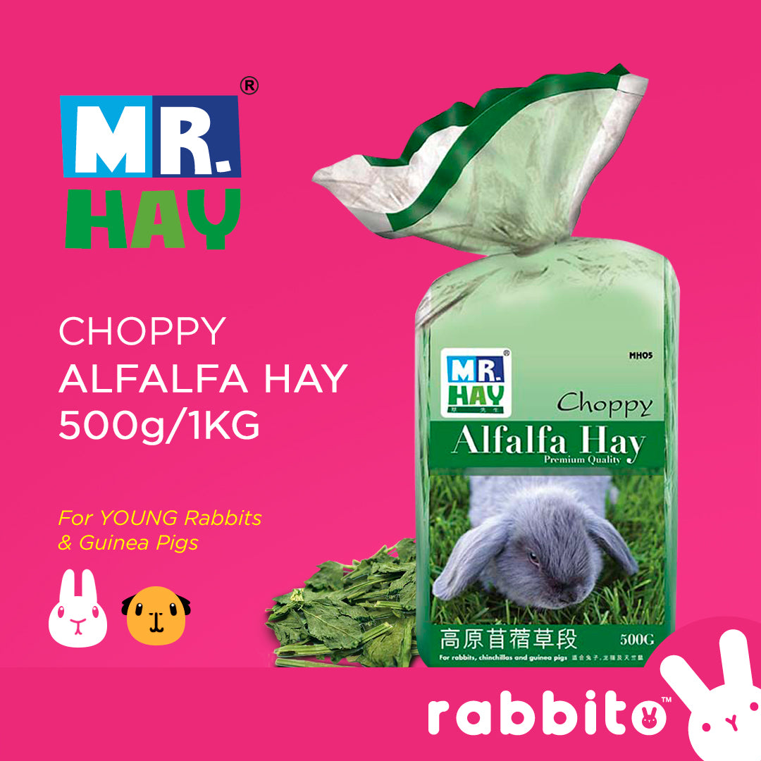 Mr. Hay Choppy Alfalfa Hay 500g – Rabbito