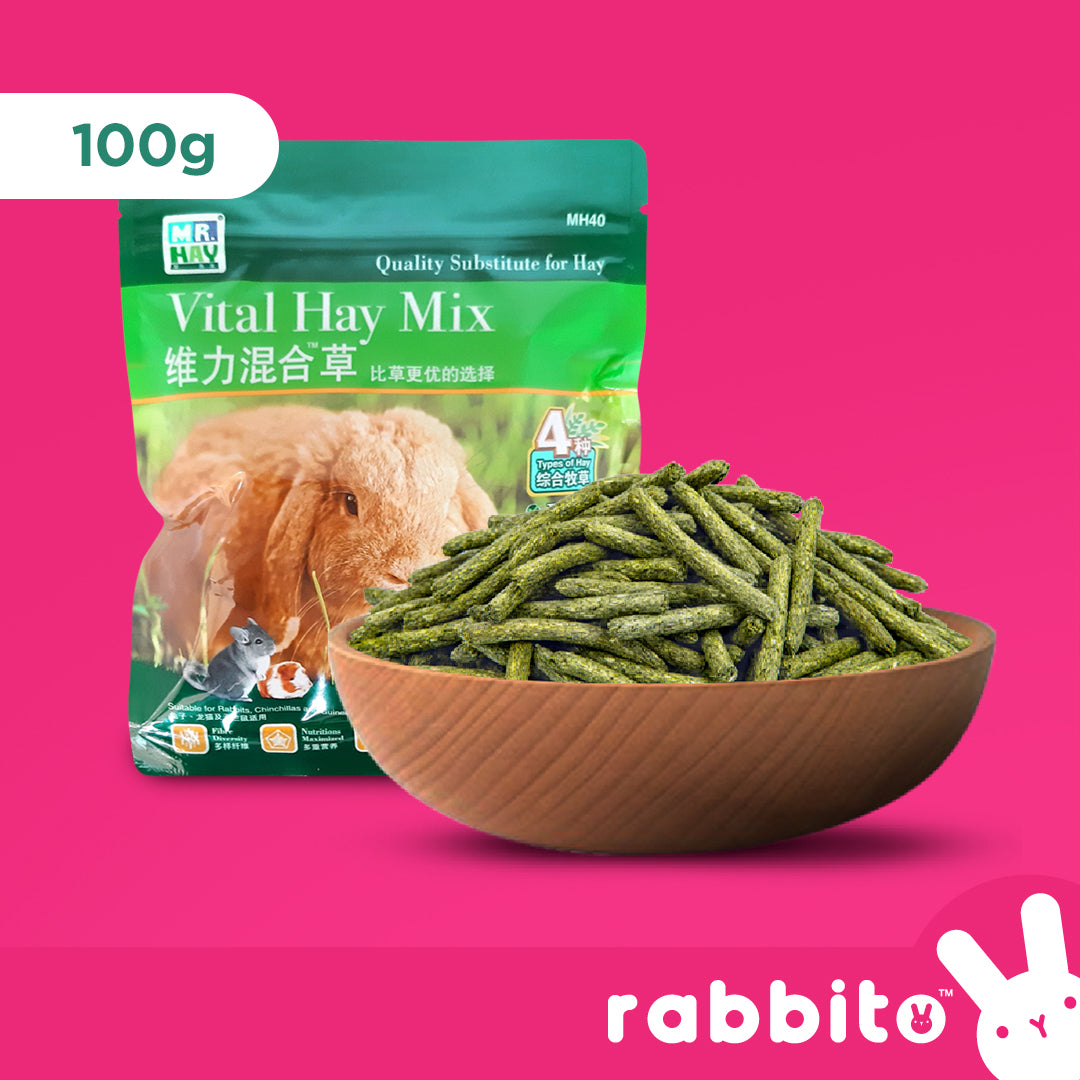 Mr. Hay Vital Hay Mix Hay Sticks 100g/800g – Rabbito